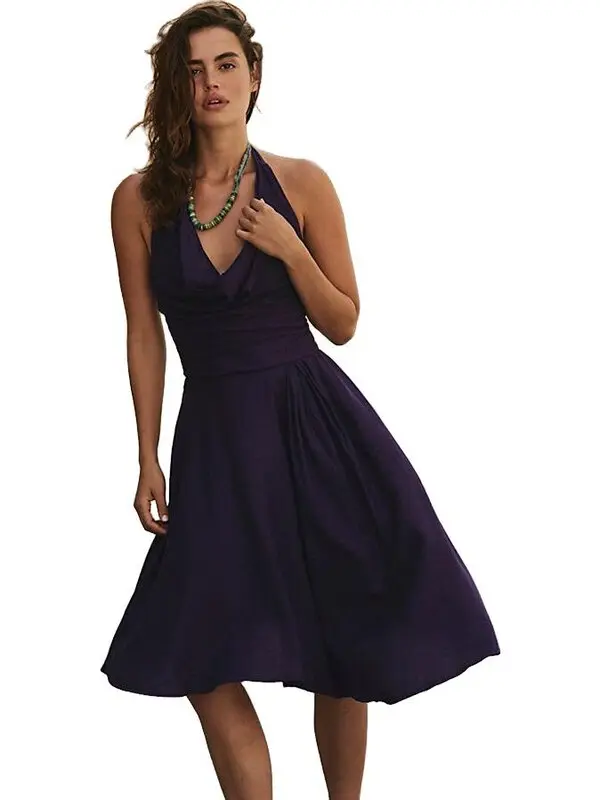 Free People Jayna Midi Dress - Dusty Plum