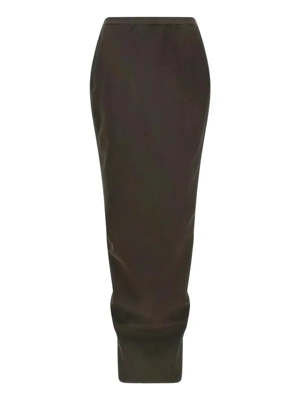 Rick Owens Crossover Elastic-waistband Skirt - Grey