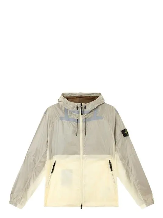 Stone Island Light Hooded Jacket - Reflective Ivory