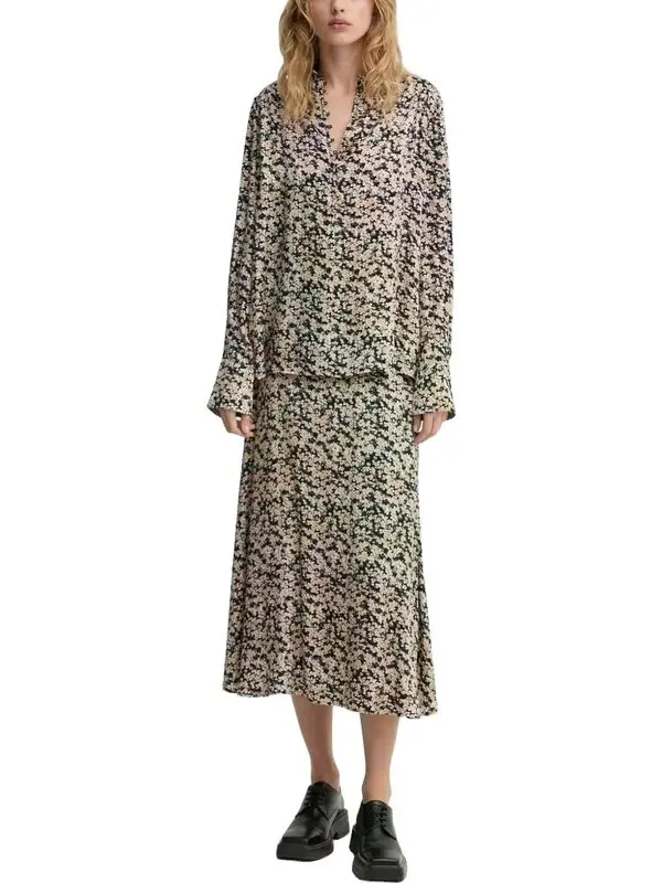 BRUUNS BAZAAR Floretbbamattas Midi Skirt - Neutrals