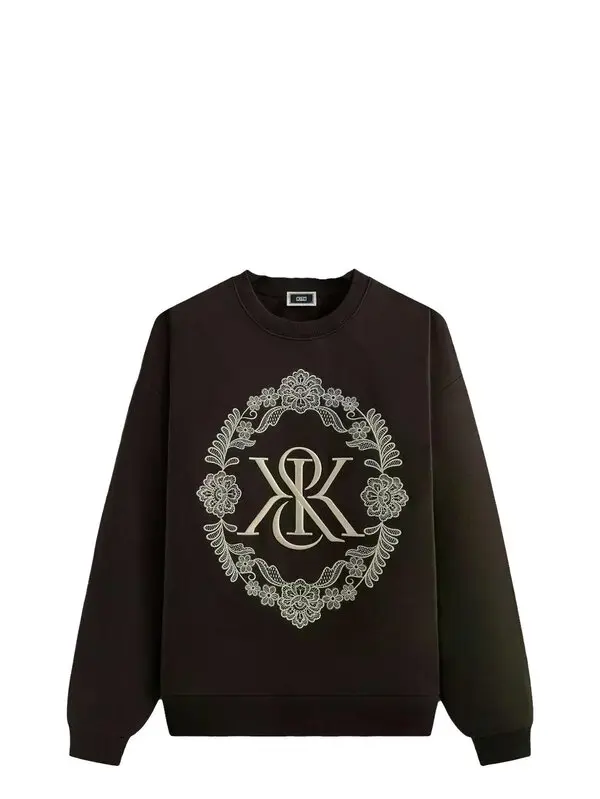 Kith Floral-lace Crew-neck Sweatshirt - Brown