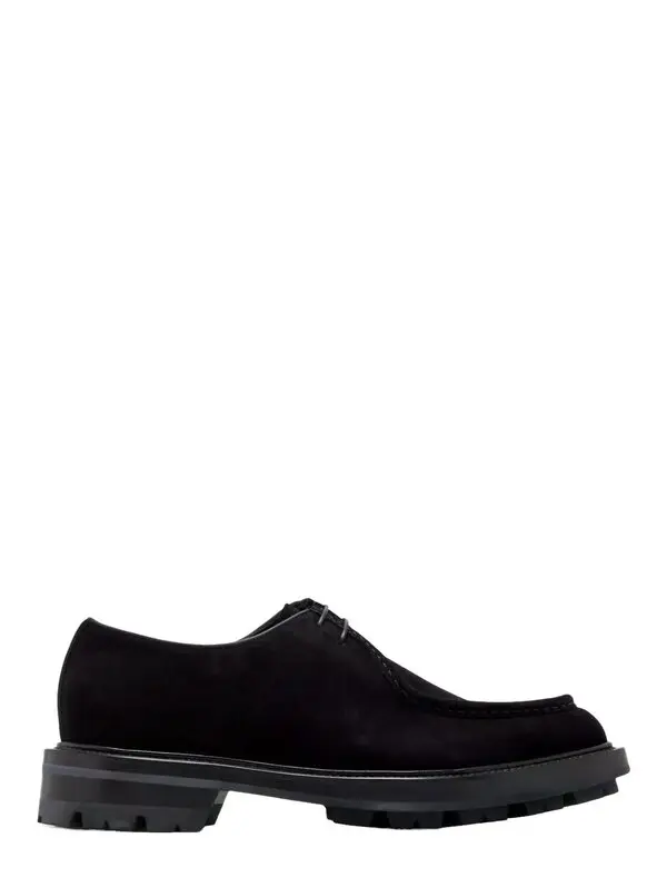 BARRETT Lace-up Suede Derby Shoes - Black