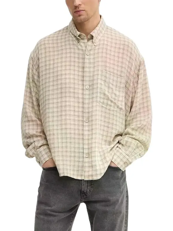WON HUNDRED Checked Shirt - Neutrals