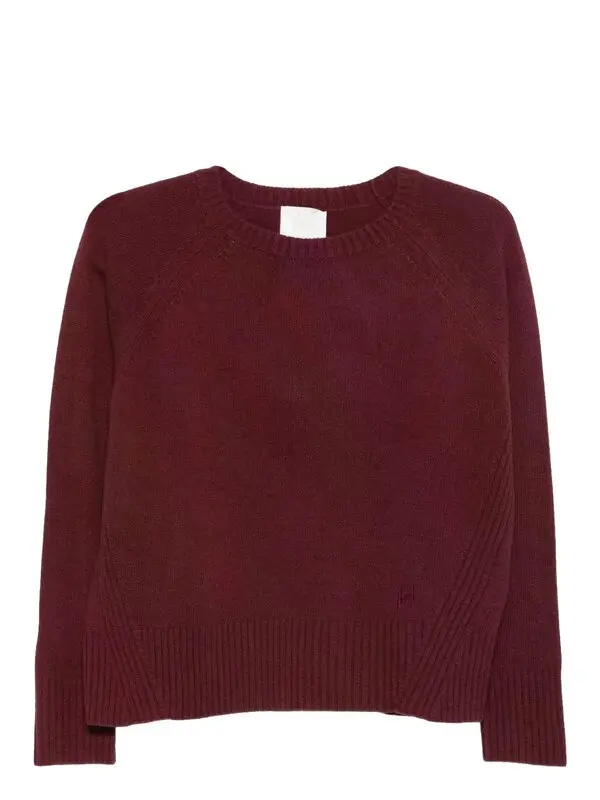 Marella Raglan-sleeve Wool Sweater - Red