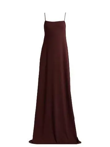 Fabiana Filippi Cashmere Maxi Dress - Brown