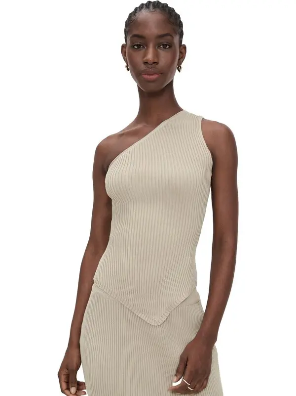 4TH & RECKLESS Kirza One-shoulder Top - Ecru