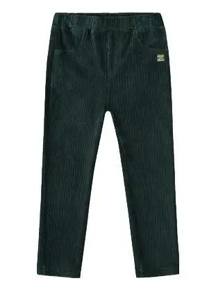 DEUX PAR DEUX Stretch Velour Rib Treggings - Dark Green