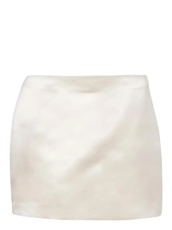 LISA YANG Silk Miniskirt - White