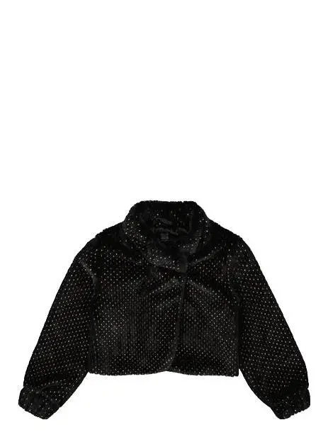 DEUX PAR DEUX Starry Night Faux Fur Jacket - Black