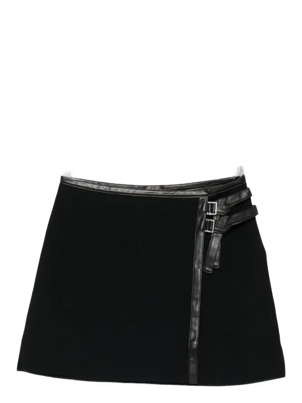 Liu Jo Asymmetric Buckle Skirt - Black