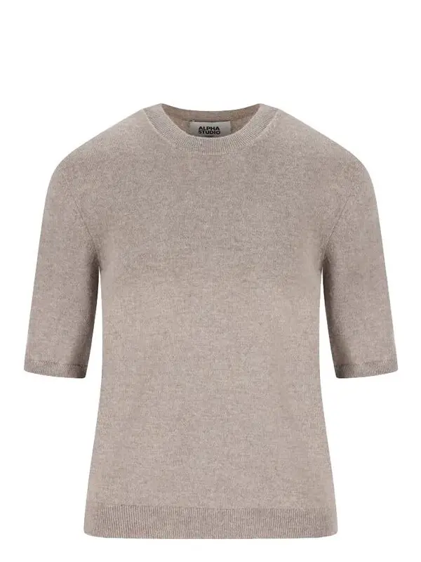 Alpha Studio Cashmere Sweater - Beige