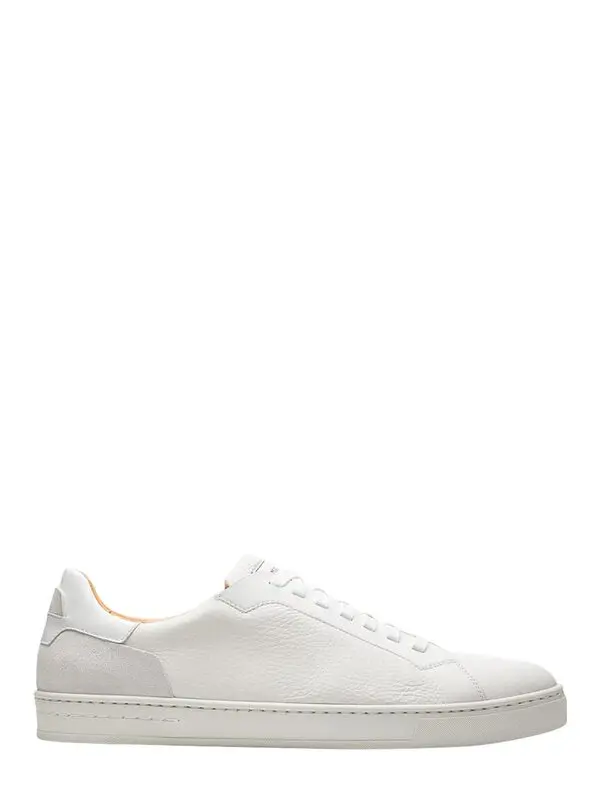 Magnanni Amadeo Tumbled Leather Low-top Sneakers - White
