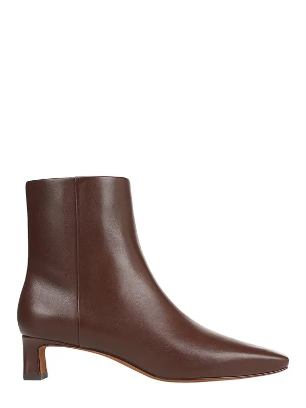 Vince Harlan Leather Ankle Boots - Moltonbrown
