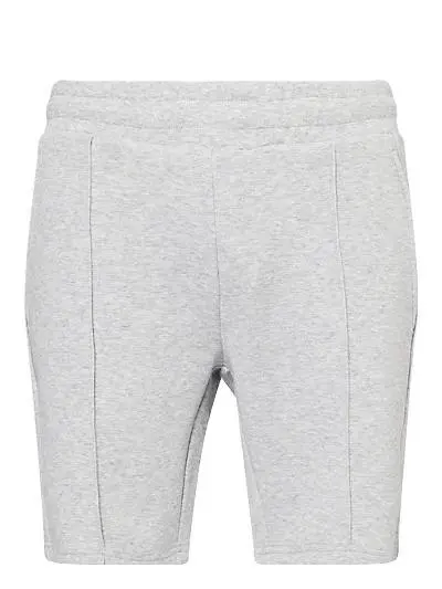 ARNE Seamed Cotton-blend Sweat Shorts - Marl Grey