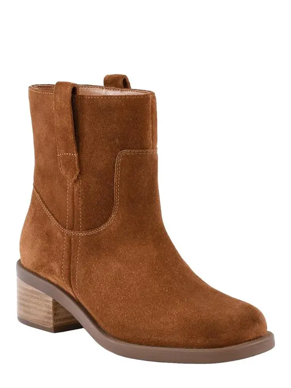 Seychelles Cozy Block Heel Bootie - Brown