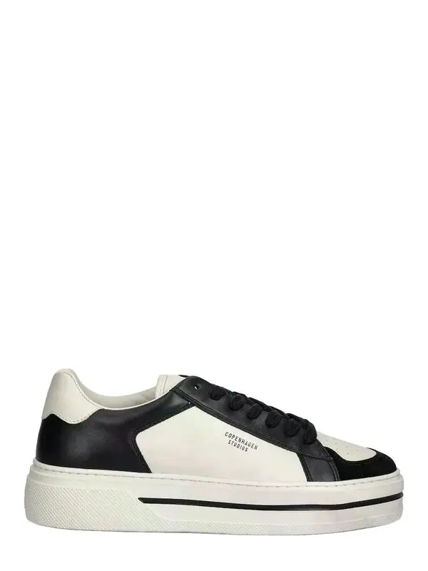 SUMMERY COPENHAGEN Leather-panel Sneakers - Black