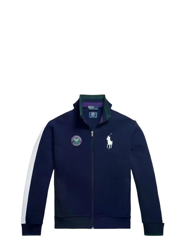 Ralph Lauren X Wimbledon Panelled Full-zip Sweatshirt - Blue