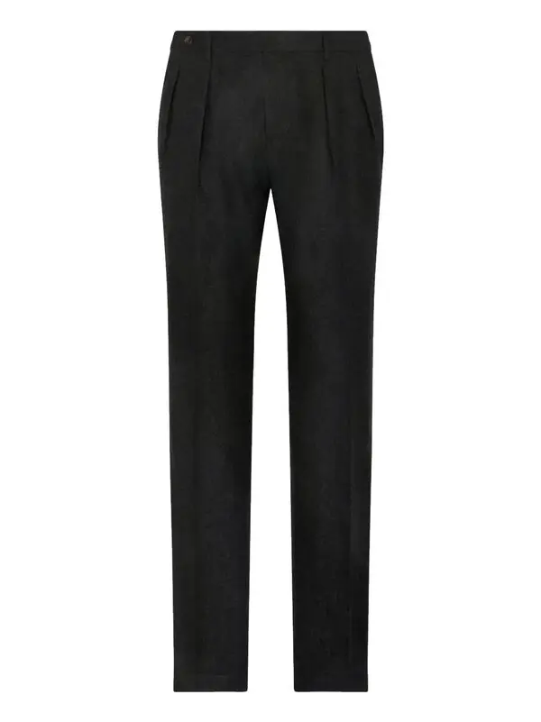 Boglioli Pleated Wool Trousers - Grey