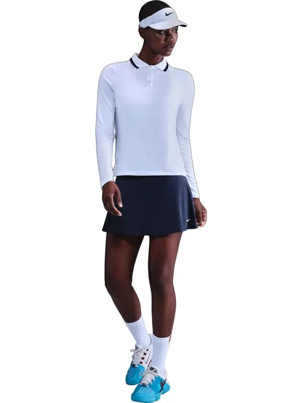 Nike Victory Dri-fit Short Flouncy Tennis Skirt - Blue