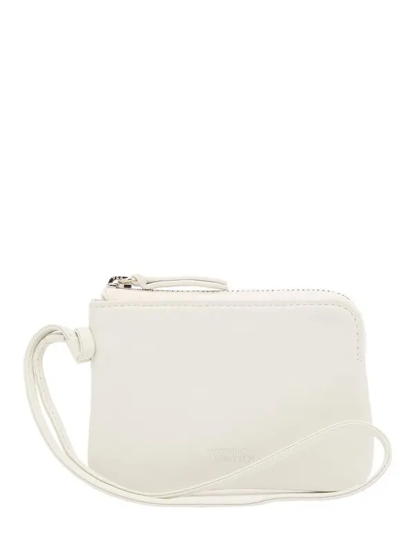 NOTHING WRITTEN Mini Round Coin Purse - Salt