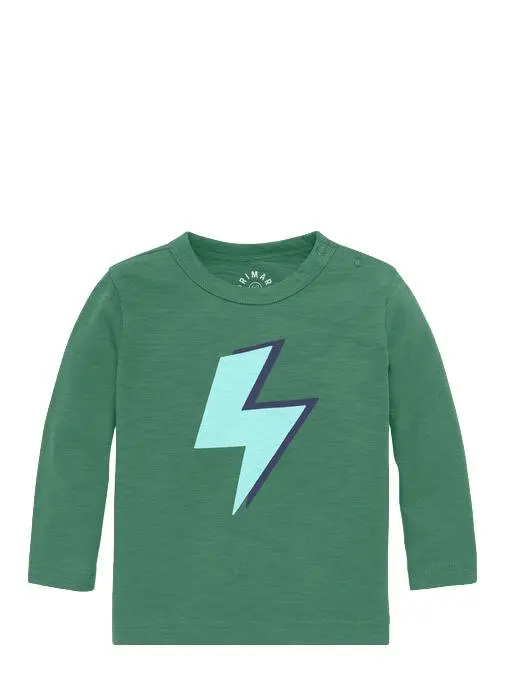 PRIMARY Baby Long Sleeve Bolt Tee - Chive
