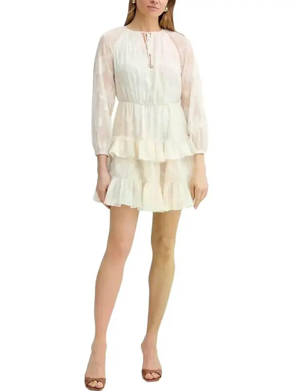 Liu Jo Tiered Mini Dress - White
