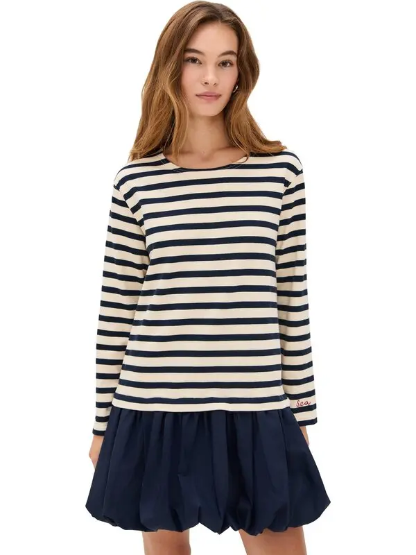 Sea Athena Stripe T-shirt Bubble Dress - Multi