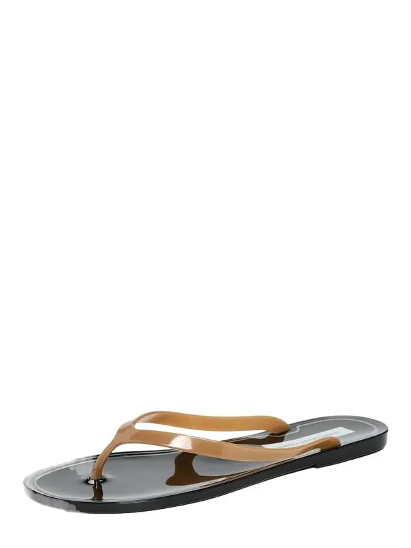 Christopher Esber Jelly Flip Flops - Black/almond