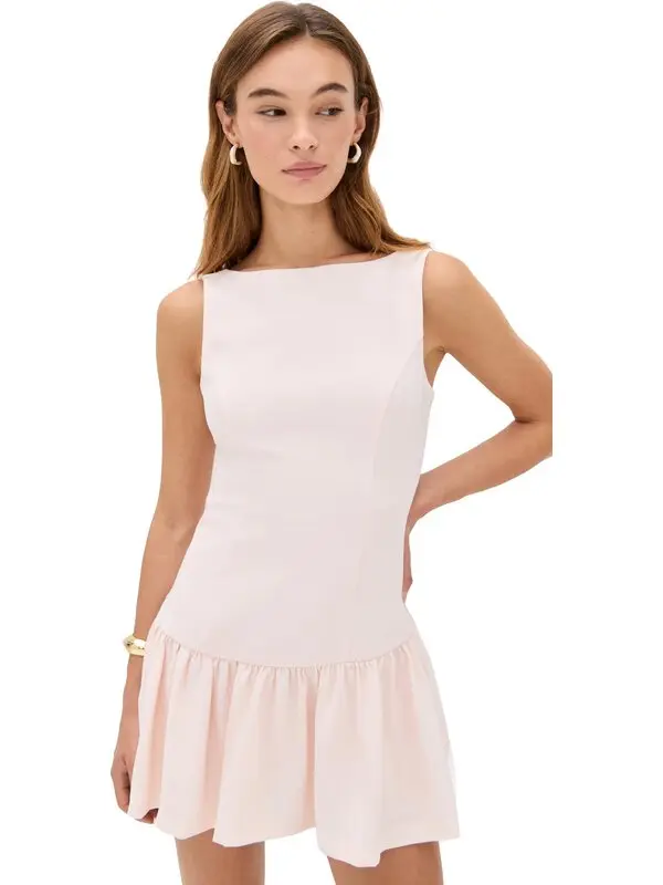 Amanda Uprichard Katina Skort Romper - Biscotti