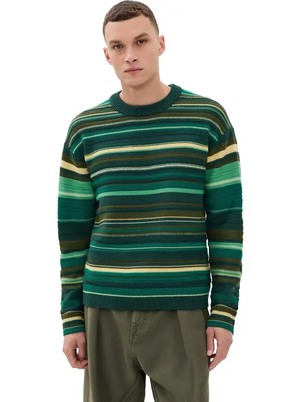 JW Anderson Multi Stripe Sweater - Green/multi