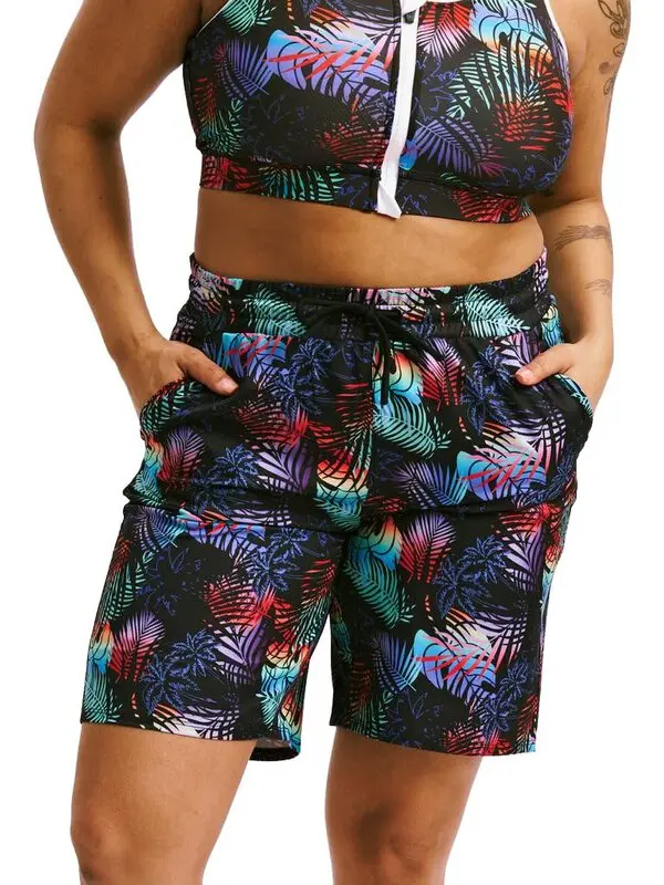 TOMBOYX 9-inch Lined Board Shorts - Palm Dreams