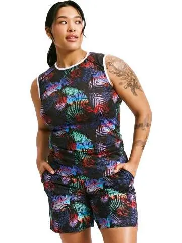 TOMBOYX Swim Tank Top - Palm Dreams