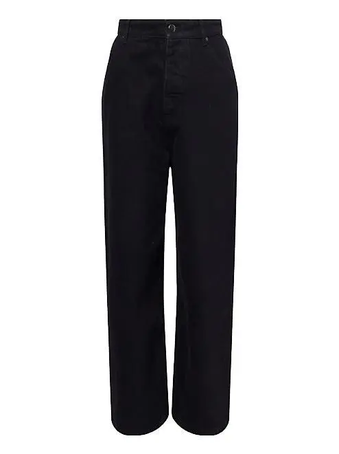 NIIHAI Embroidered-logo Denim Jeans - Black
