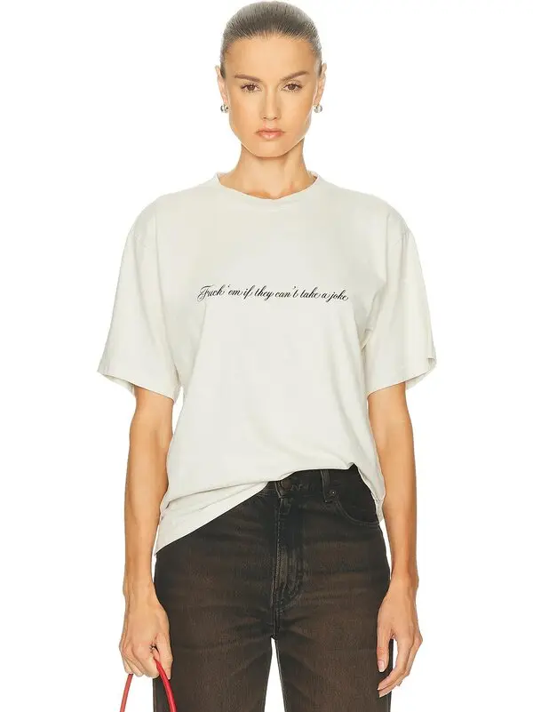 REMINGTON STONE Joker Tee - Bone