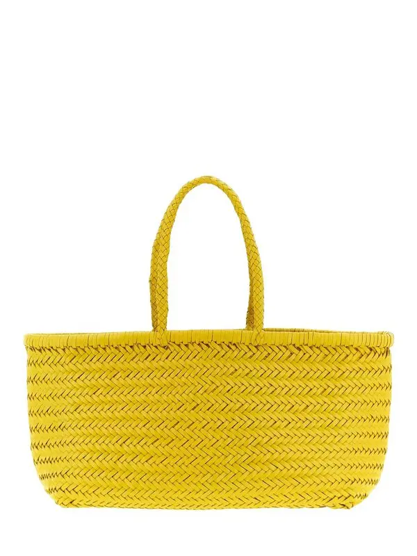 Dragon Diffusion Bamboo Triple Jump Large Shoulder Bag - Yellow