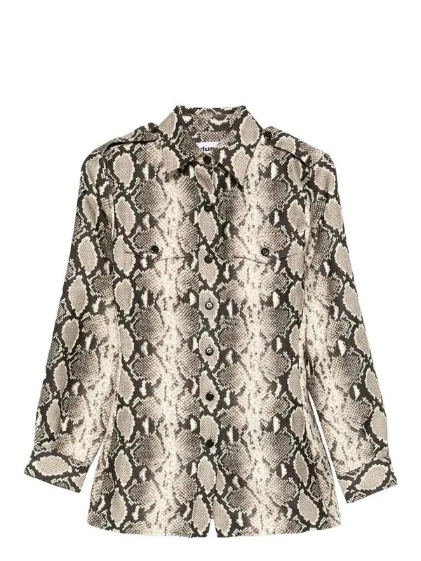 DURAN LANTINK Snakeskin Print Shirt - Multicolor