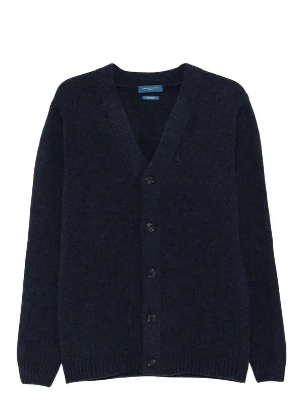 DANIELE FIESOLI Merino Wool V-neck Sweater - Blue