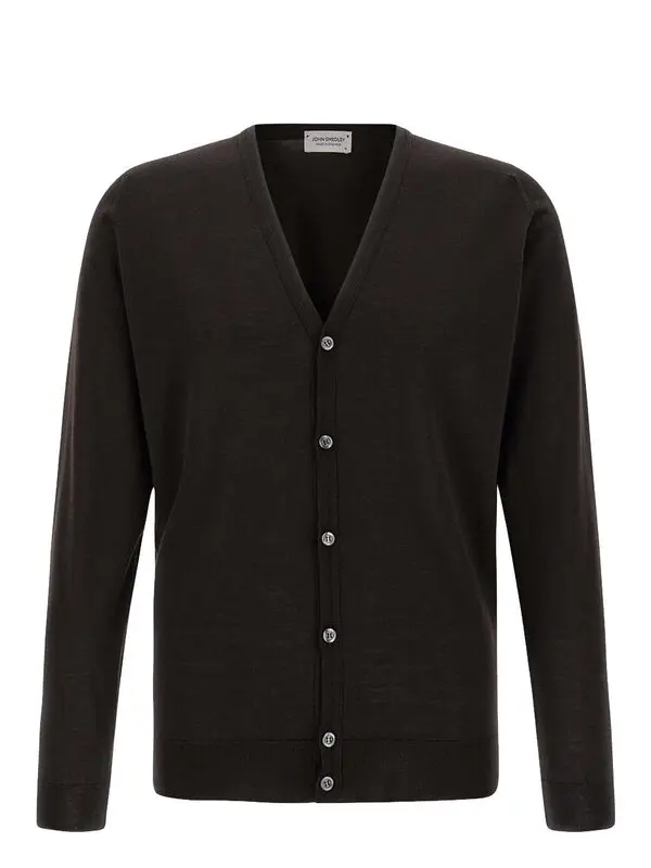 John Smedley Petworth Cardigan - Brown