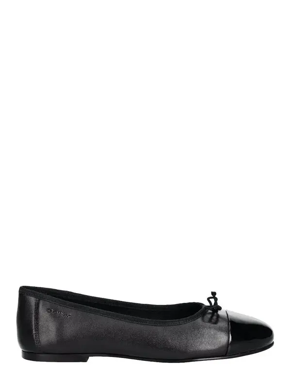 Gant Ballet Flats With Bow Detailing - Black
