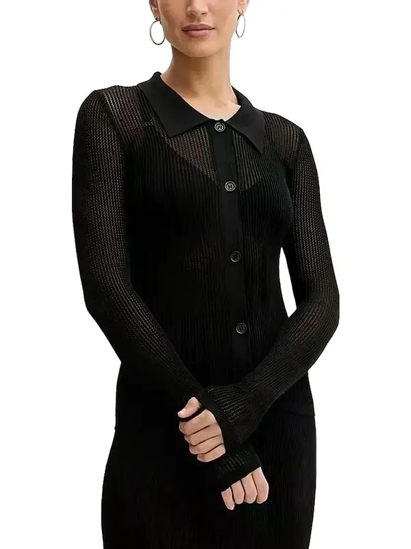 SILVIAN HEACH Polo-neck Mini Dress - Black