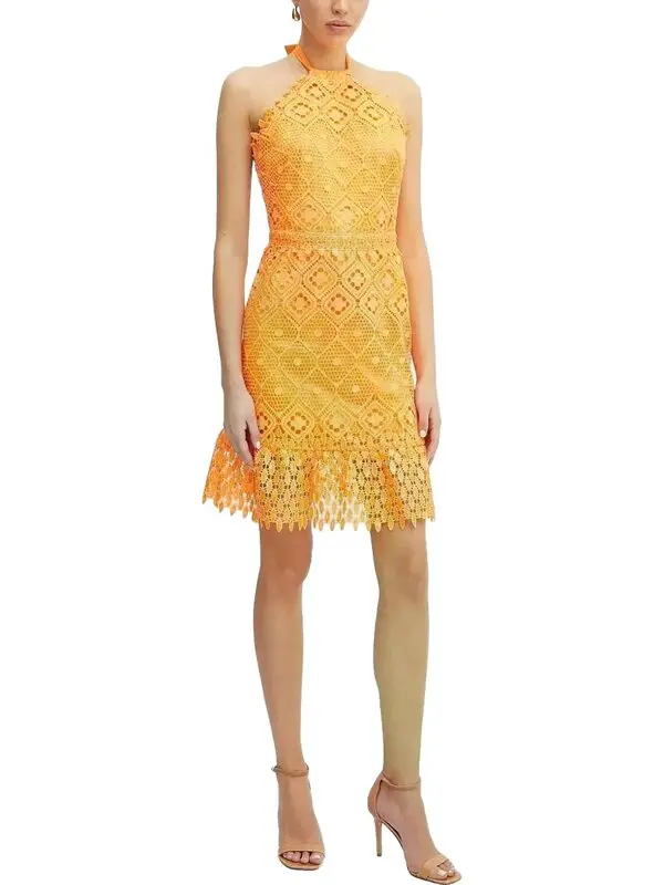 SILVIAN HEACH Halterneck Mini Dress - Orange