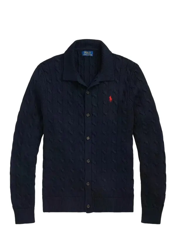 Ralph Lauren Cable-knit Button-up Cardigan - Blue