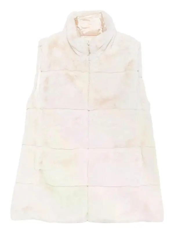 SAVE THE DUCK Faux-fur Vest - Neutrals