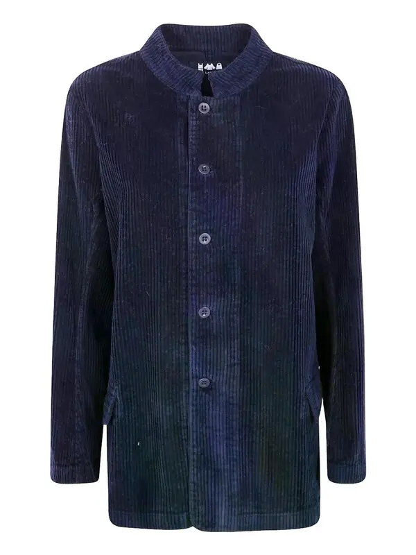 Labo.art Corduroy Button-front Coat - Blue