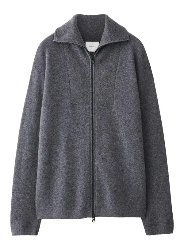LISA YANG STORE The Jakob Zip Sweater - Graphite