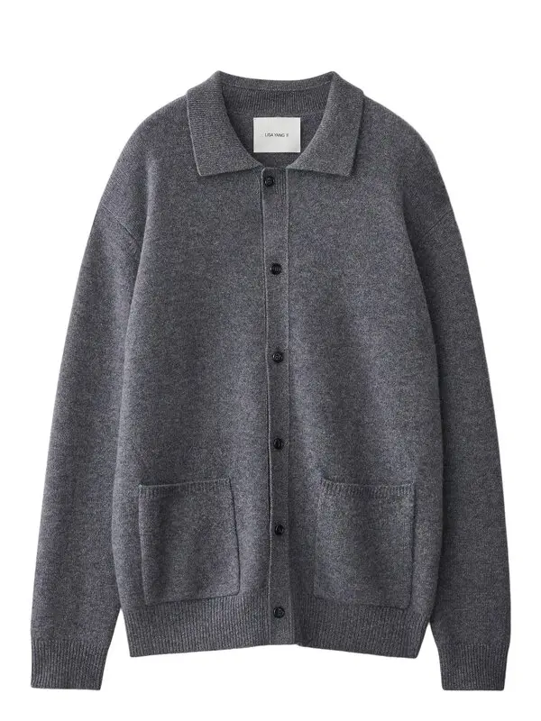 LISA YANG STORE The Maximilian Cardigan - Graphite