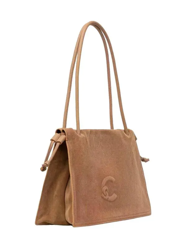 COCCINELLE Embossed-logo Tote Bag - Brown