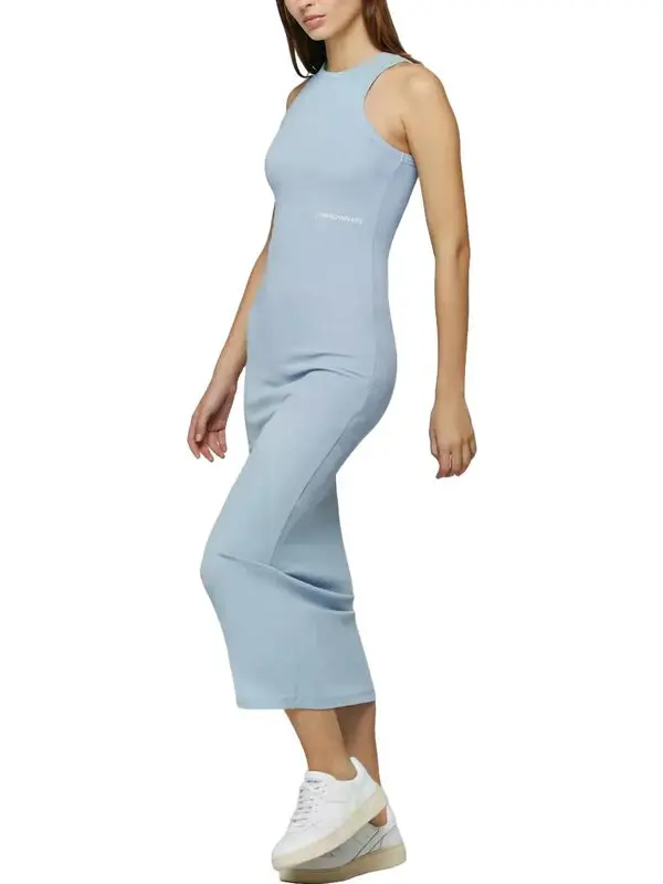 HINNOMINATE Ribbed Midi Dress - Blue