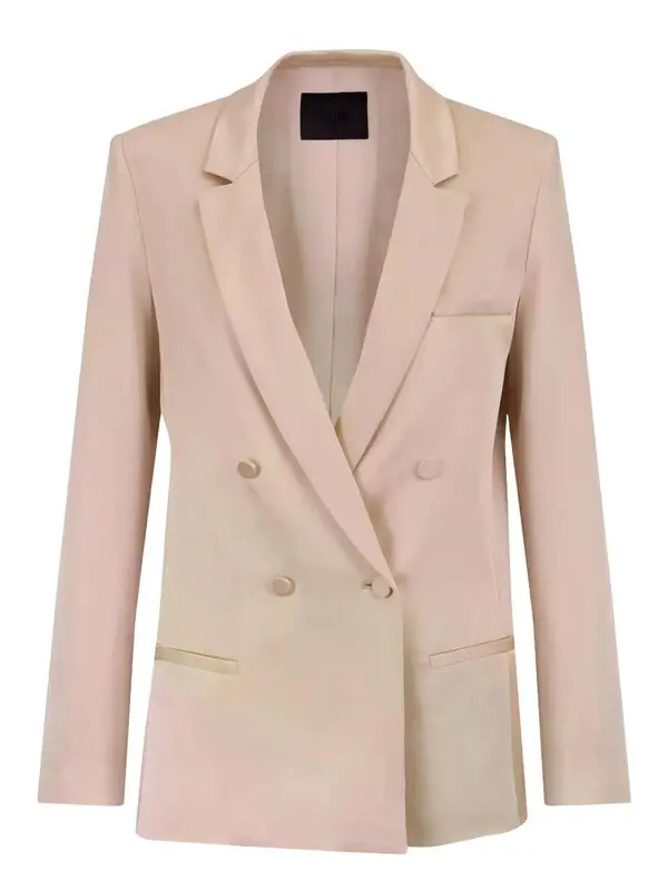 Lapointe Double-breasted Blazer - Neutrals