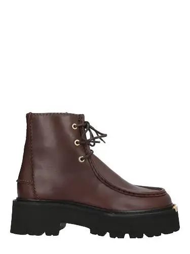 Sandro Ankle Boots In Leather - Brown